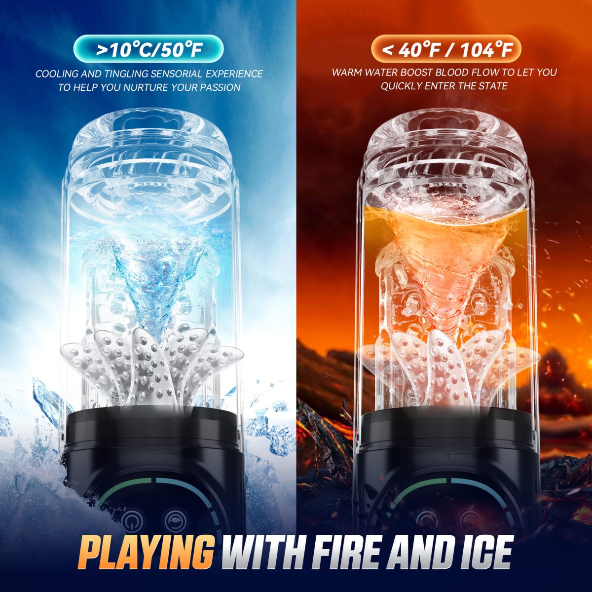 HIVER|5-in-1 Automatic Thrusting & Sucking Male Masturbator - Sohimi