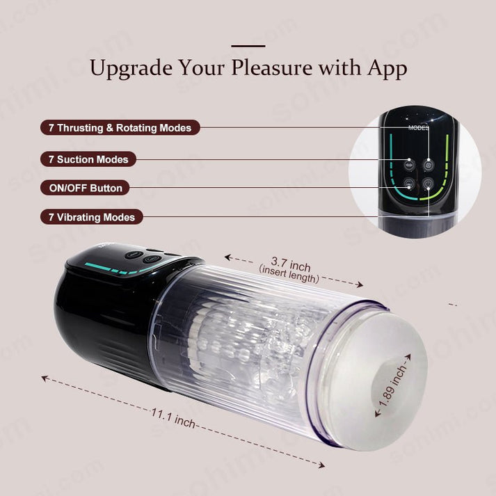 HIVER|5-in-1 Automatic Thrusting & Sucking Male Masturbator - Sohimi